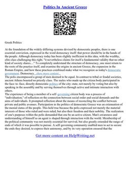 The Legacy of Ancient Greece | PPT