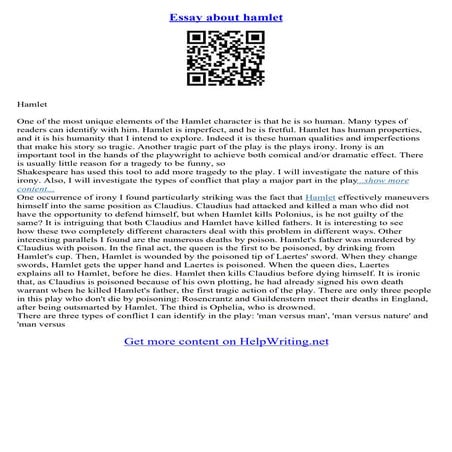 Essay On Hamlet | PDF