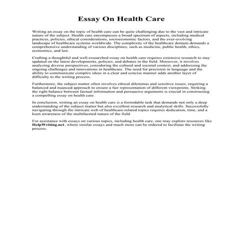 Essay On Health Care.pdf