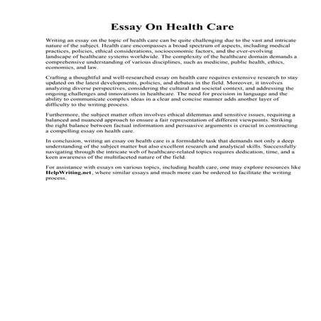 Essay On Health Care.pdf