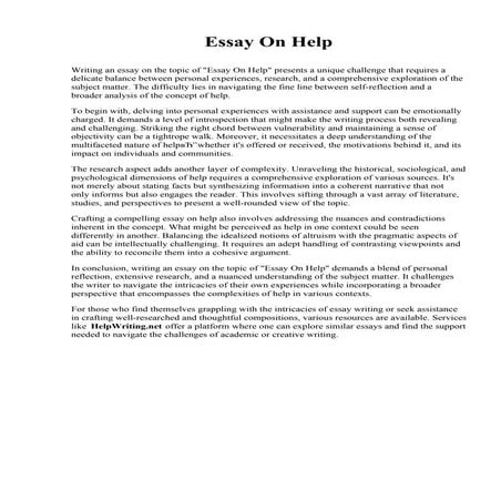 Essay On Helping Others.pdf