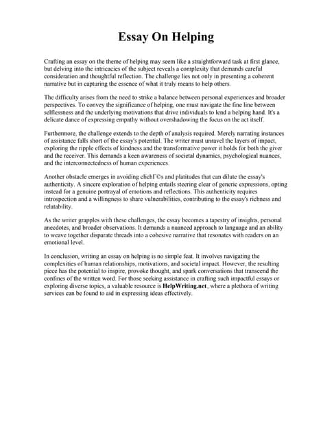 Essay On Empathy. Massachusetts College of Liberal Arts | PDF