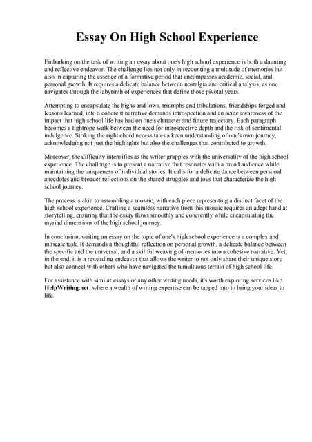 Essay On My School Life.pdf