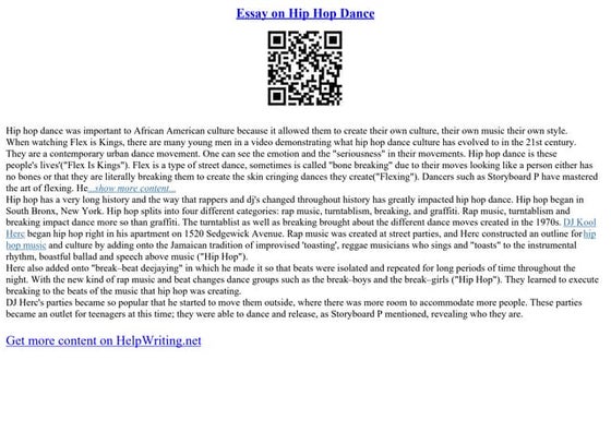 Hip hop history | PPTX