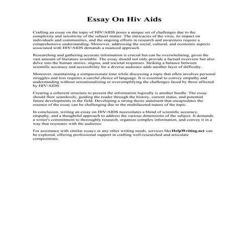 Essay On Hiv Aids.pdf