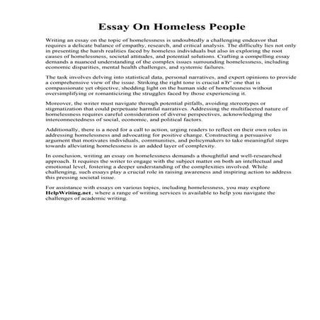 Essay On Homeless People.pdf