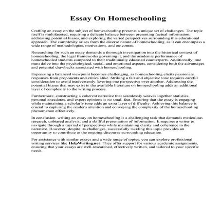 Essay On Homeschooling.pdf