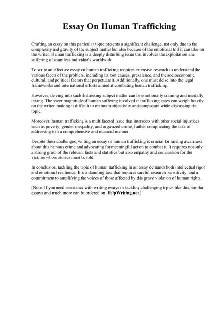 Human Trafficking Essays.pdf