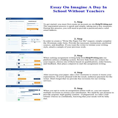 Essay On Imagine A Day In School Without Teachers | PDF