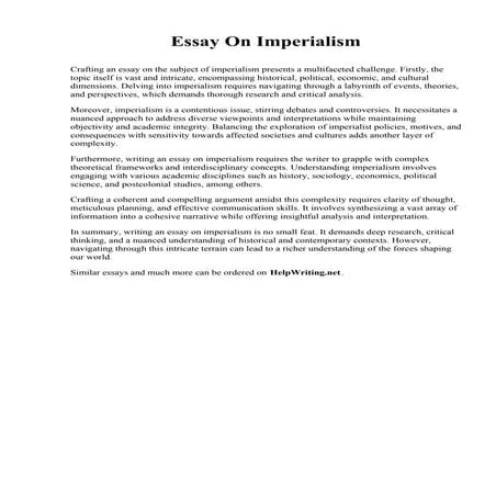 Essay On Imperialism.pdf