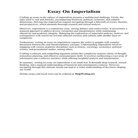 Essay On Imperialism.pdf