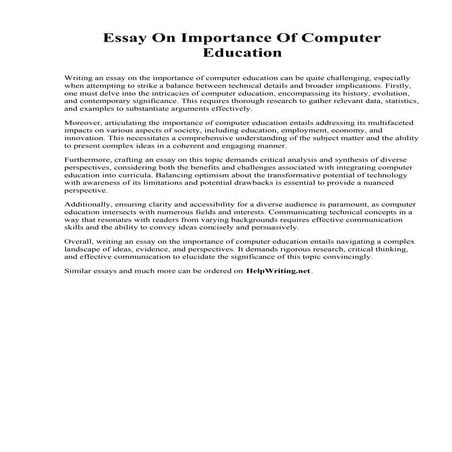 Essay On Importance Of Computer Education.pdf