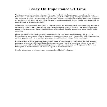 Essay On Importance Of Time.pdf