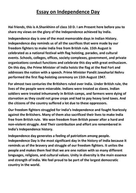 India's Independence Day Presentation... | PPTX