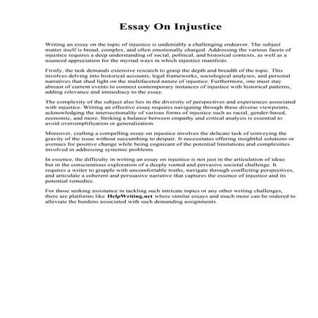 Essay On Injustice.pdf