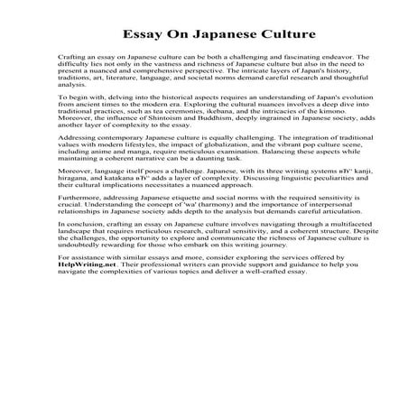 Essay On Japanese Culture.pdf