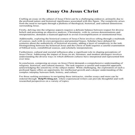 Essay On Jesus Christ.pdf