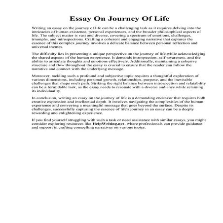 Essay On Journey Of Life.pdf