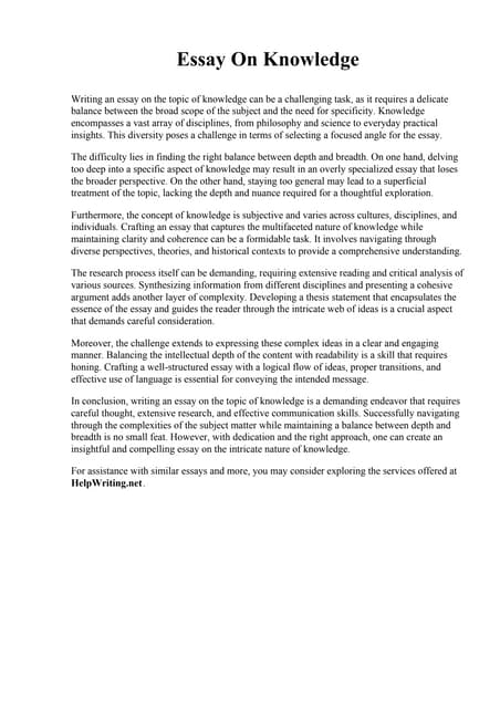 Essay Knowledge Is Power.pdf