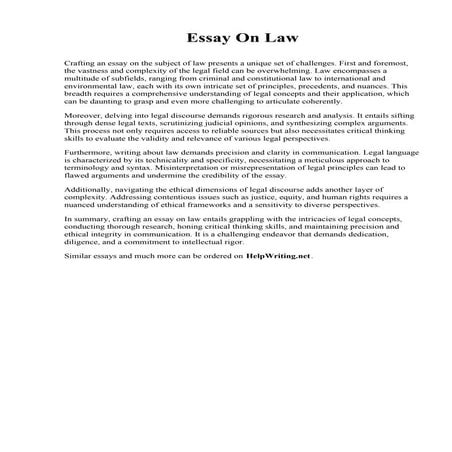 Essay About Law.pdf