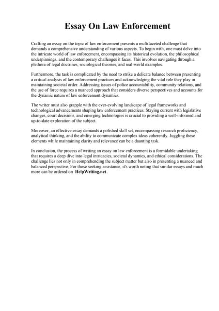 Law Enforcement Essays.pdf