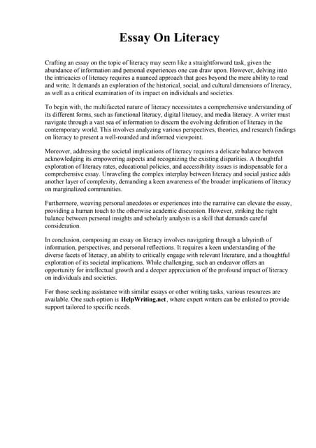 What Is Literacy Essay.pdf