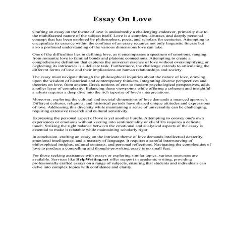 Essay On Love.pdf