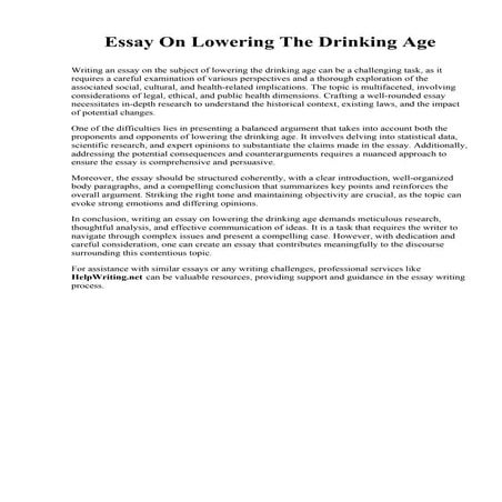Drunk Driving Essay Outline. Universal Training Institute | PDF