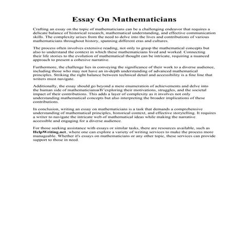 Essay On Mathematicians.pdf