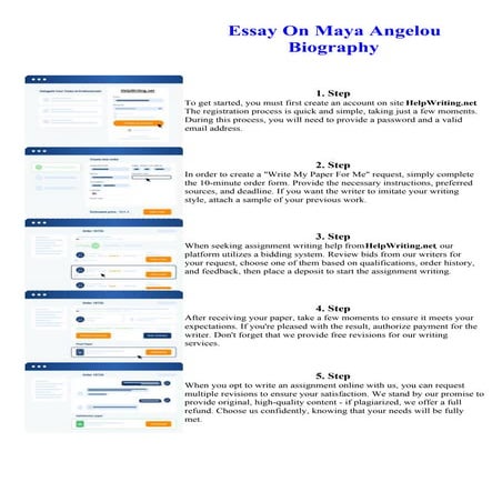 Essay On Maya Angelou Biography. Online assignment writing service. | PDF