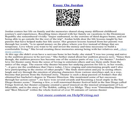 Essay On Michael Jordan | PDF