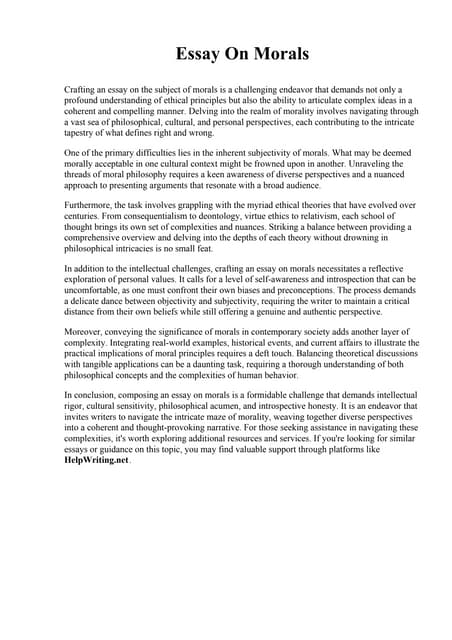 Importance Of Moral Values Essay.pdf