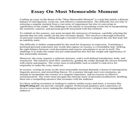 Essay On Most Memorable Moment.pdf