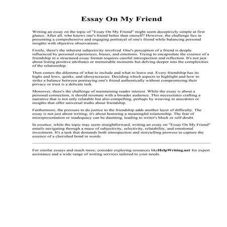 Essay On My Friend.pdf
