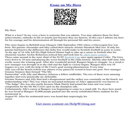 My hero book_handout | PDF