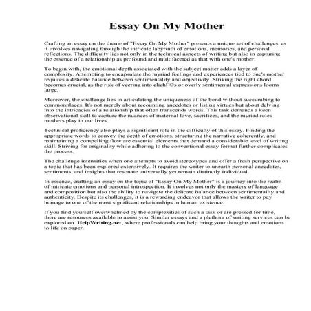 Essay On My Mother.pdf