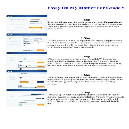 Essay On My Mother For Grade 5 | PDF