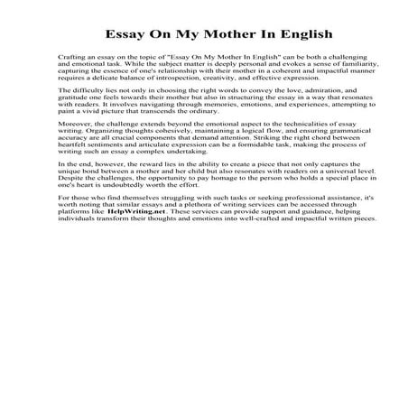 Essay On My Mother In English.pdf
