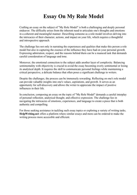 My Role Model Essay.pdf