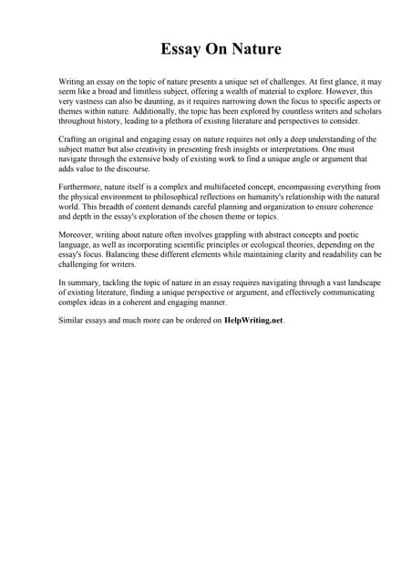 Nature Essay Examples.pdf