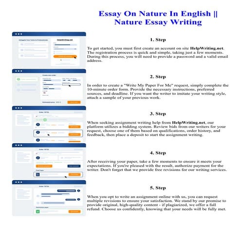 Essay On Nature In English Nature Essay Writing | PDF | Freelance ...