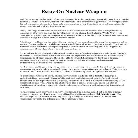 Essay On Nuclear Weapons.pdf