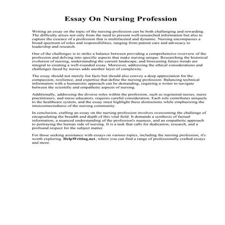Essay On Nursing Profession.pdf