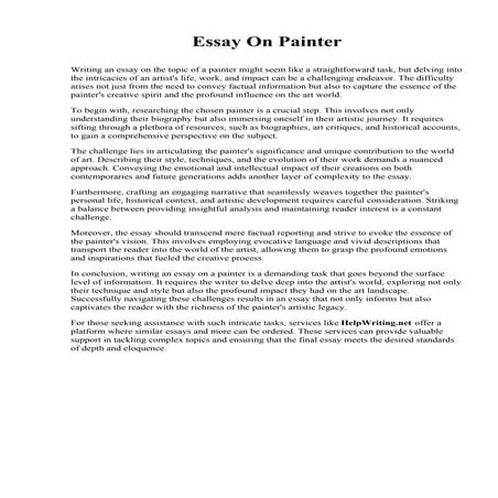 Essay On Painter.pdf