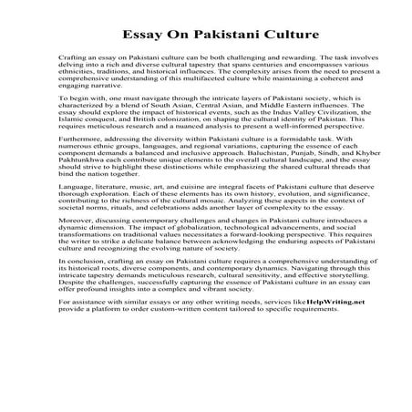 Essay On Pakistani Culture.pdf