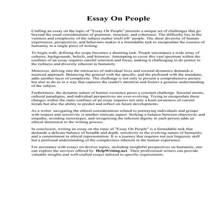 Essay On People.pdf