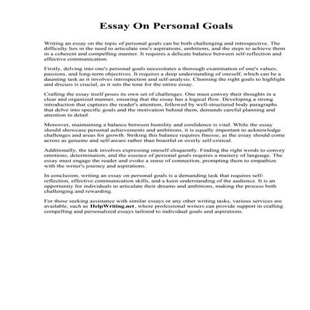 Essay On Personal Goals.pdf