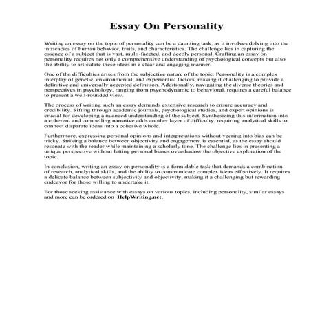 Essay On Personality.pdf