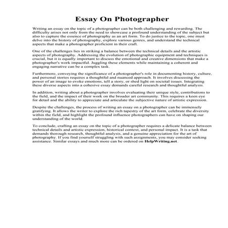 Essay On Photographer. Cindy Sherman as One of Interesting Women ...