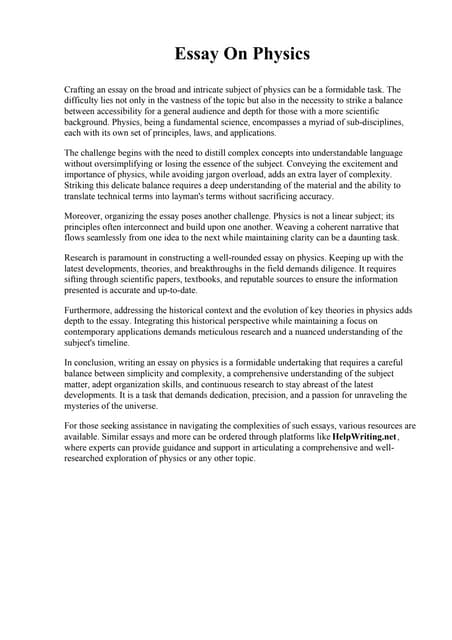 Explore important topics of physics | PDF